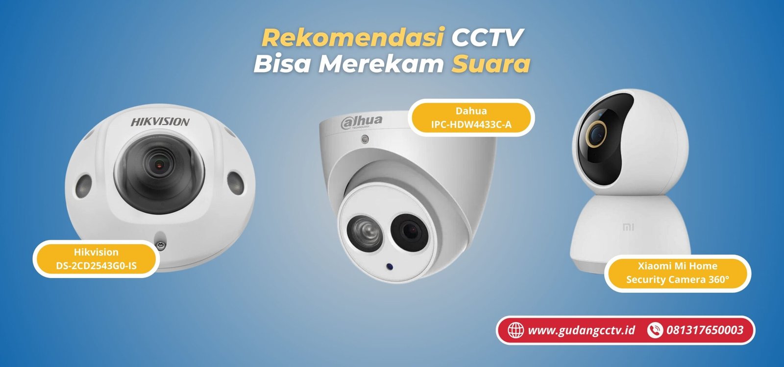 Rekomendasi CCTV dengan Kemampuan Rekam Suara